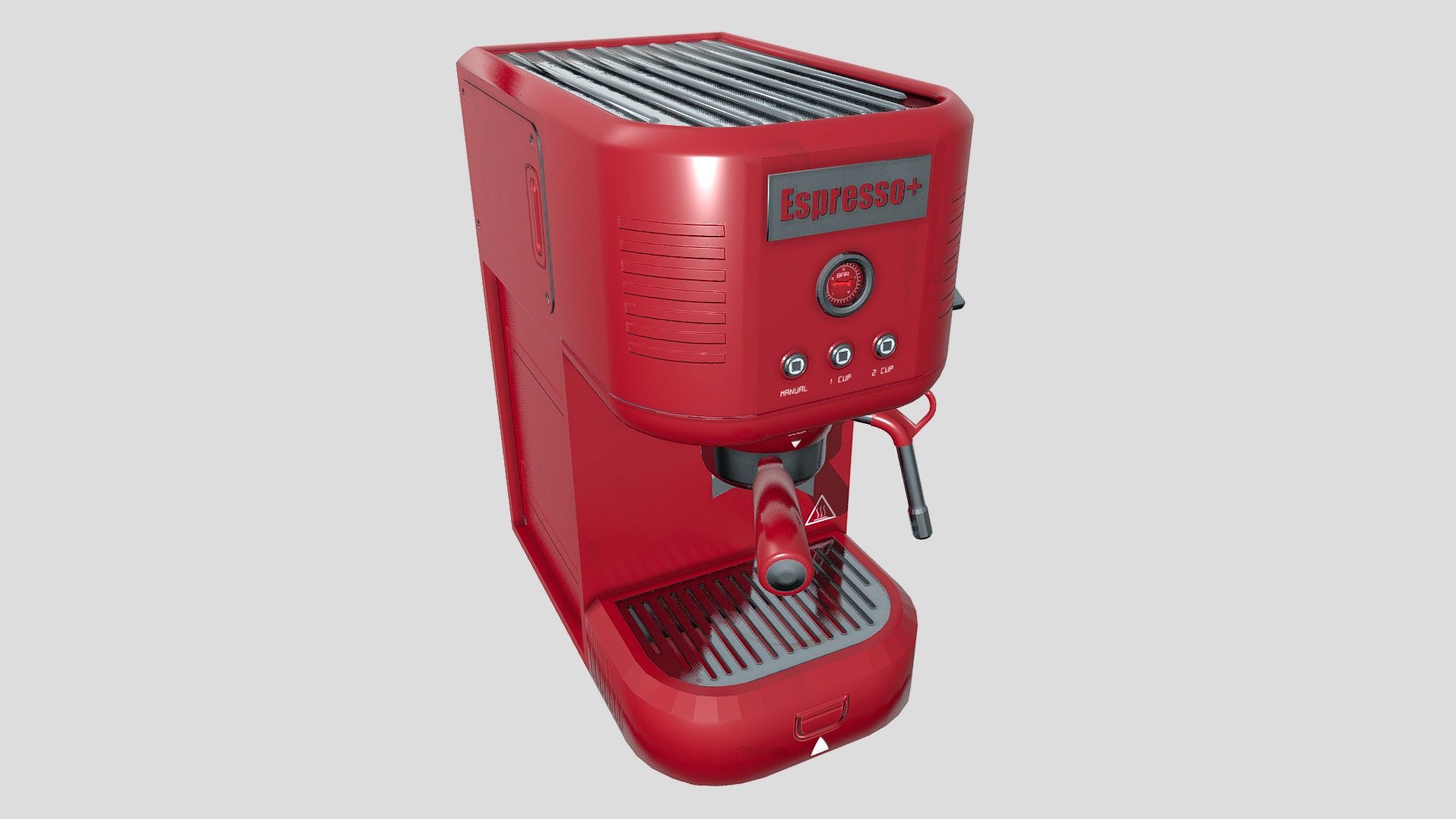 Espresso Maker (Red) - Buy Royalty Free 3D model by VaultPhil ...