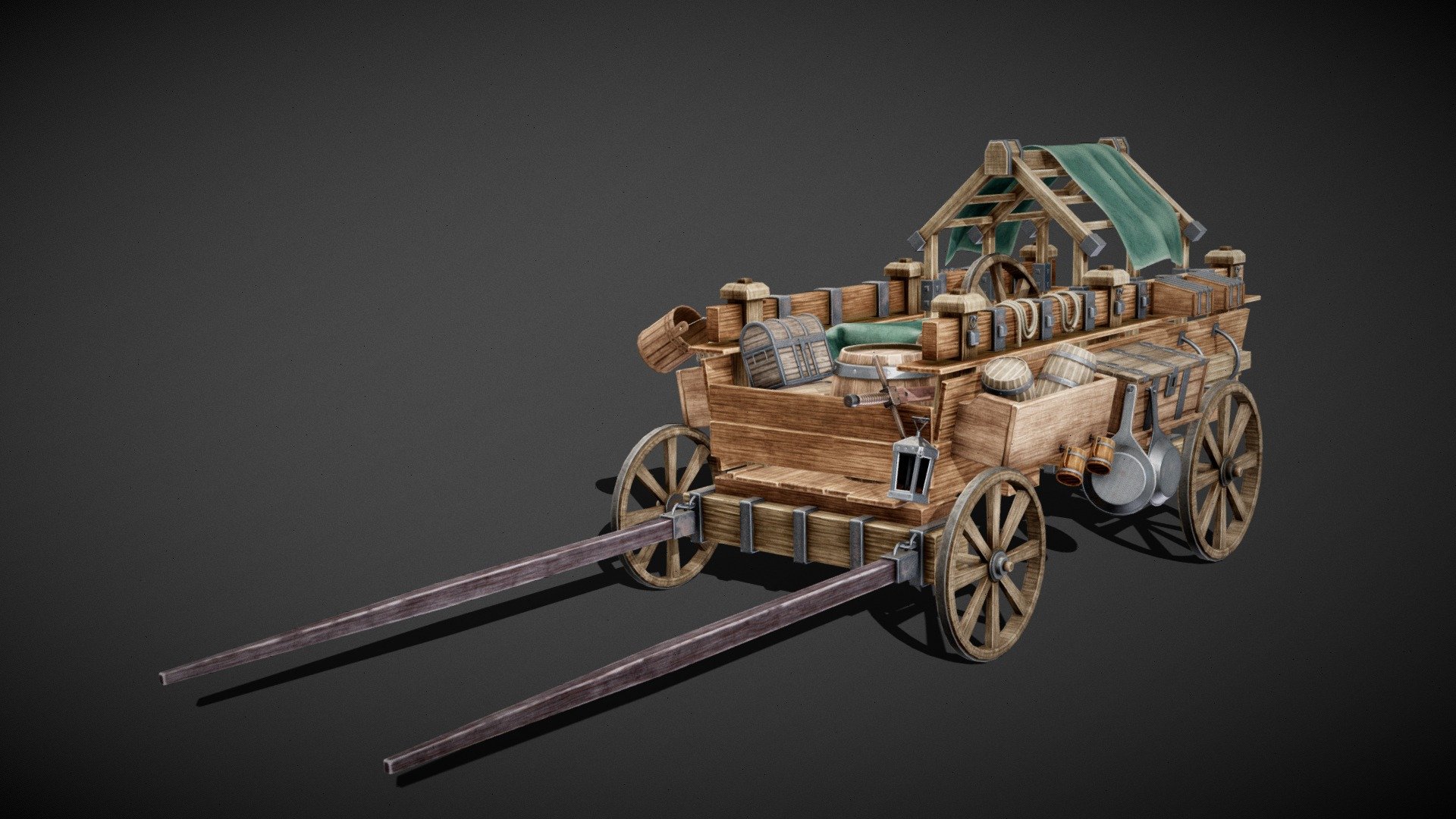 Wagon - 3D model by ChanghoLee (@lchangho9312) [d135050] - Sketchfab