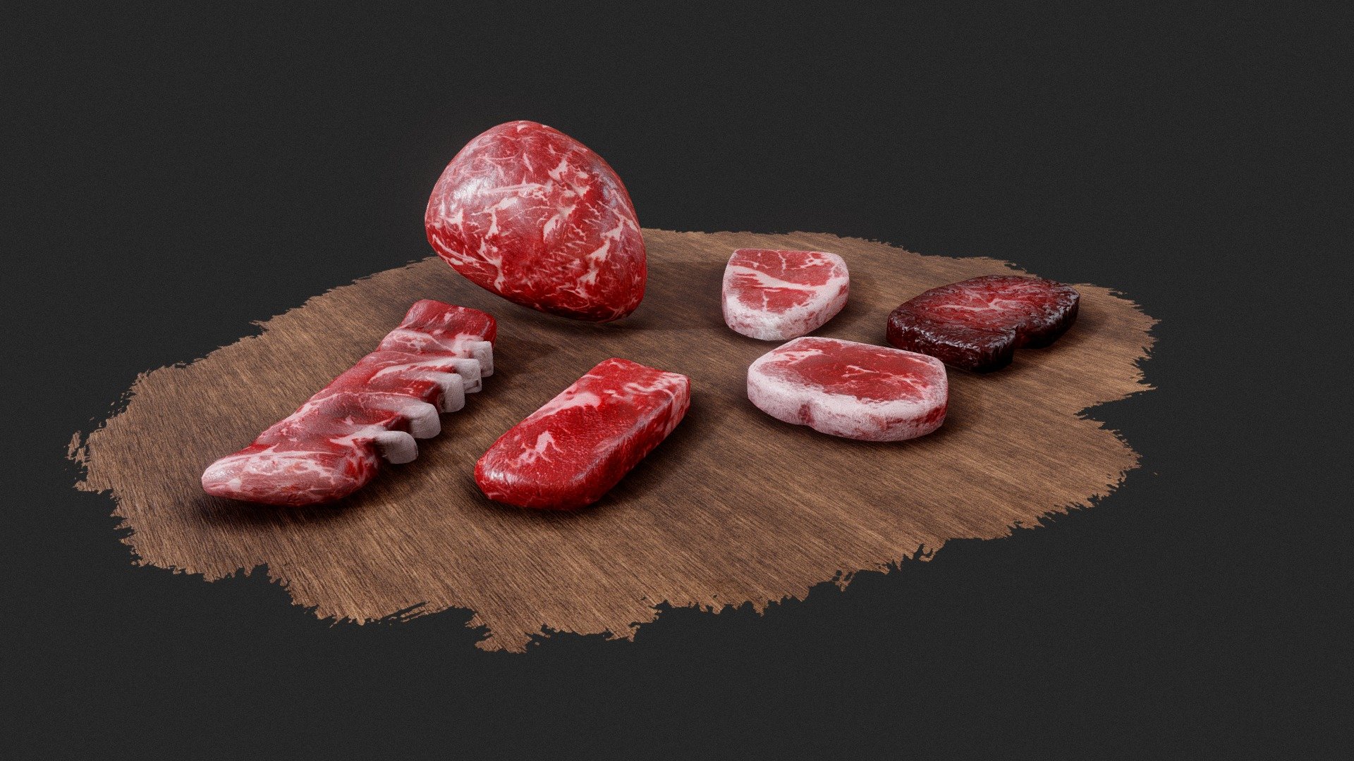 Red Meat - Buy Royalty Free 3D model by Jazz Vincent (@JazzVincent ...