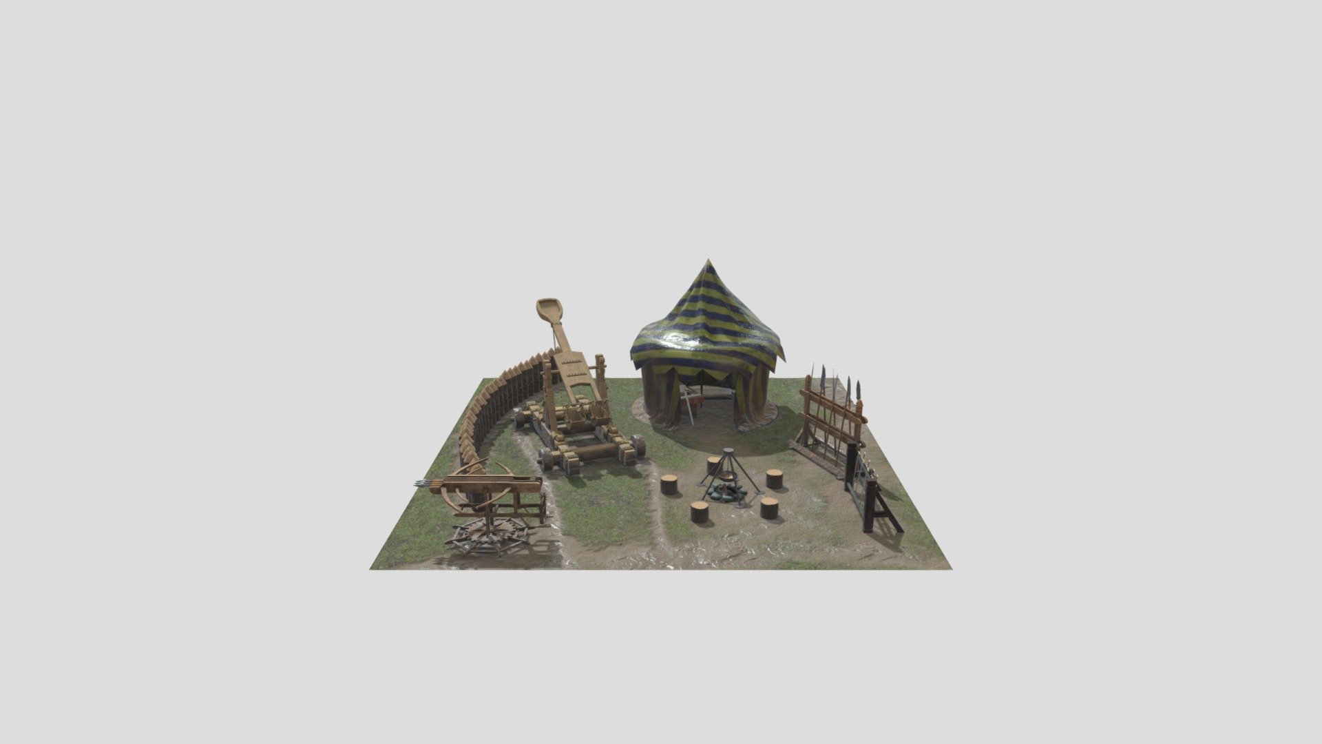 Siege Camp - 3D model by TomasRacciatti1 [d13855e] - Sketchfab