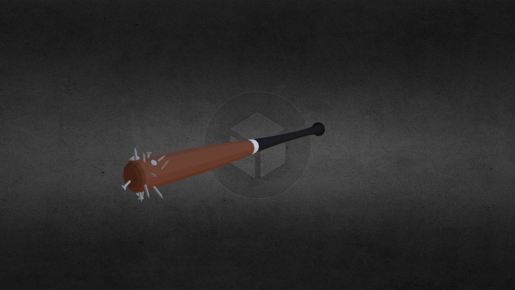 Low Poly Baseball Bat w/Nails - 3D model by Shenquarh [d13a102] - Sketchfab