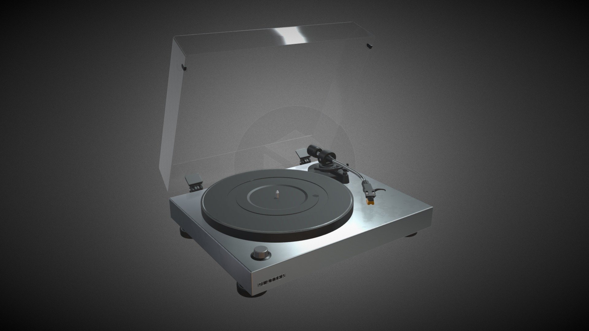 Modern Portable Turntable - 3D model by Black Or Grey (@itsblackorgrey ...