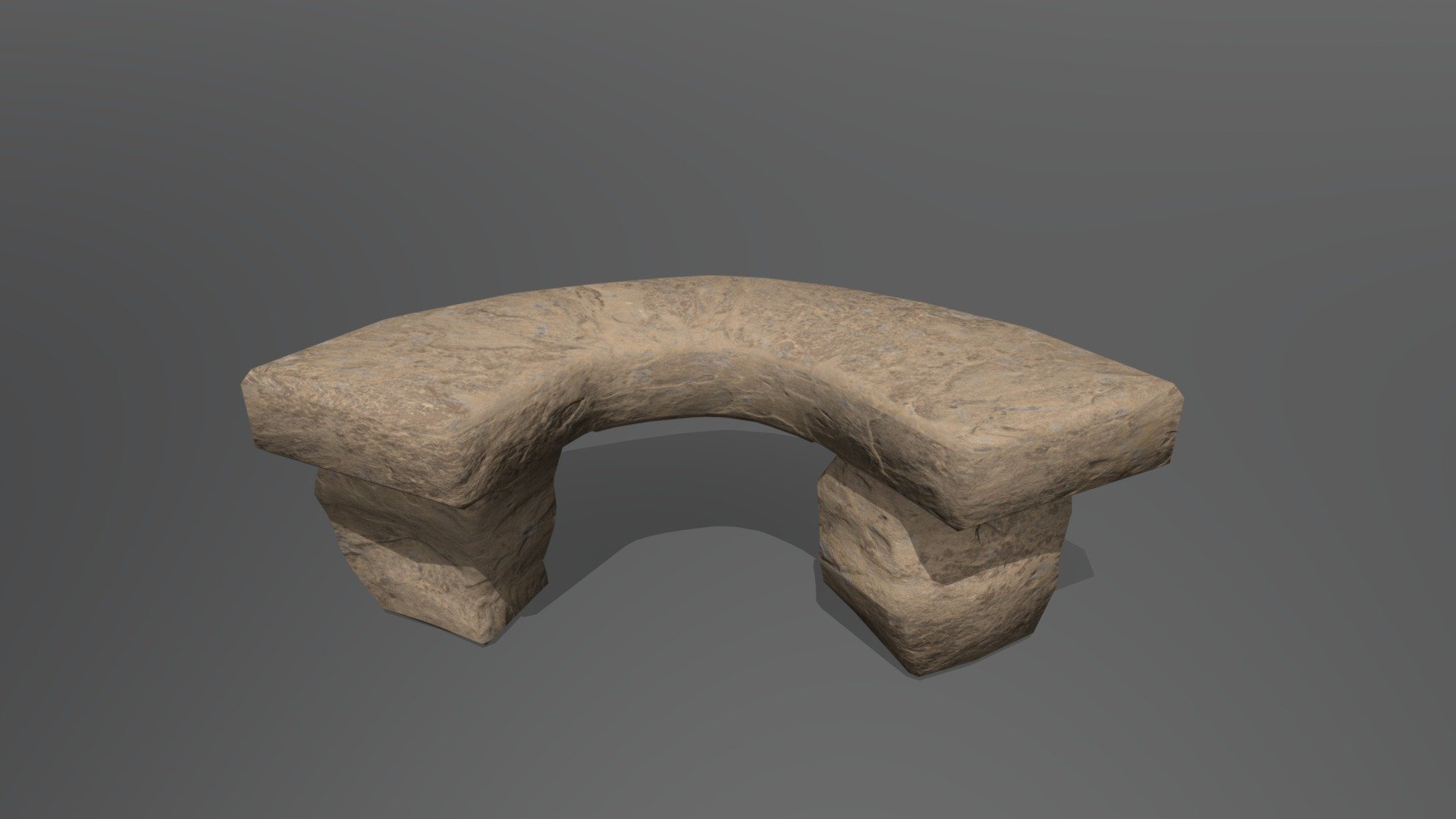 Stone Bench - Download Free 3D model by Esteban Carrera ...
