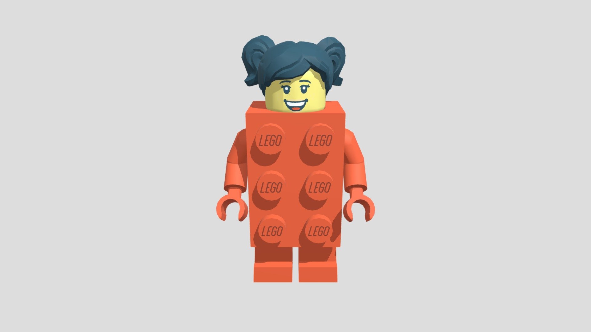 blockwoman - 3D model by gabu [d13cffa] - Sketchfab
