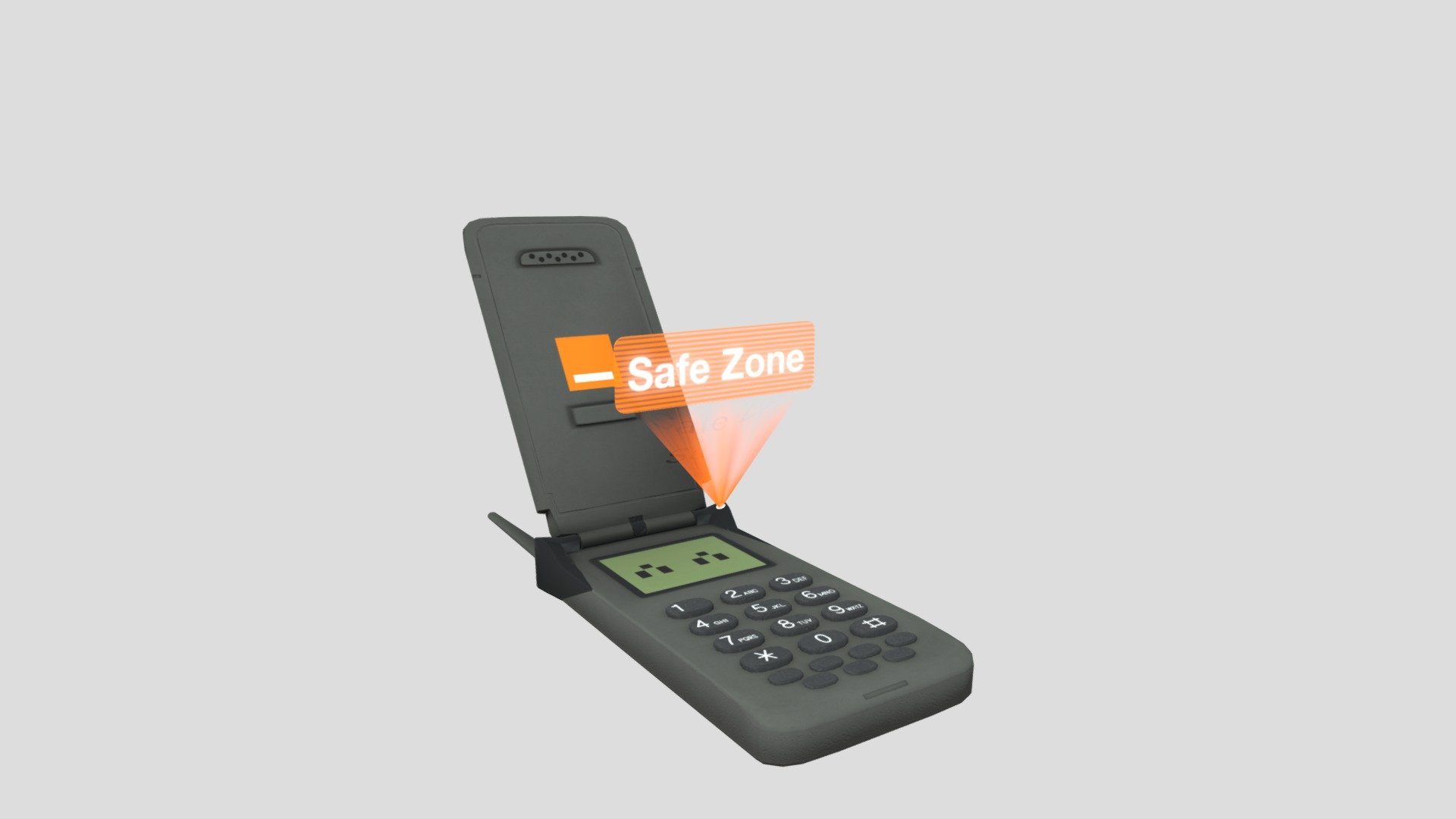 Orange Safe Zone [Senior Spy] Phone - Download Free 3D model by ...