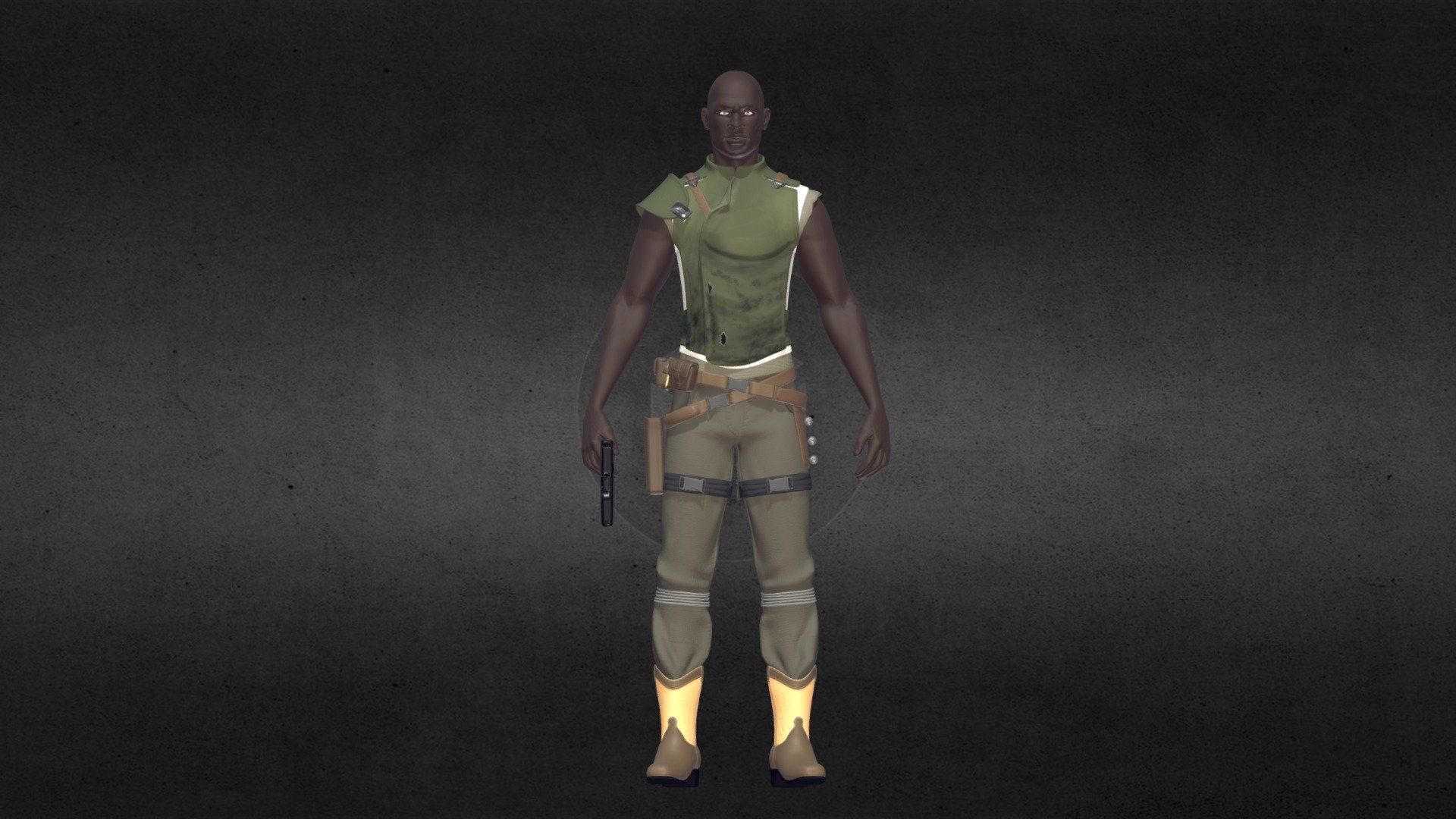 Man with gun - 3D model by kelmore400 [d146f5a] - Sketchfab