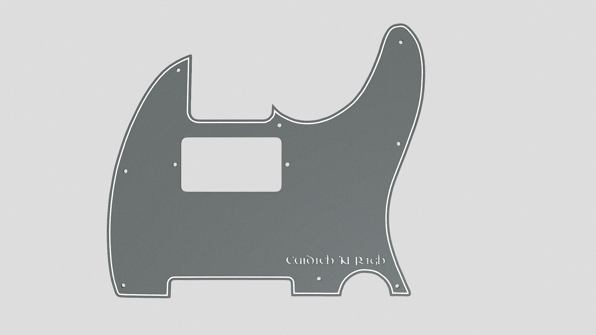 Harley Benton T Style / Telecaster Pickguard - 3D model by Mackenzie ...