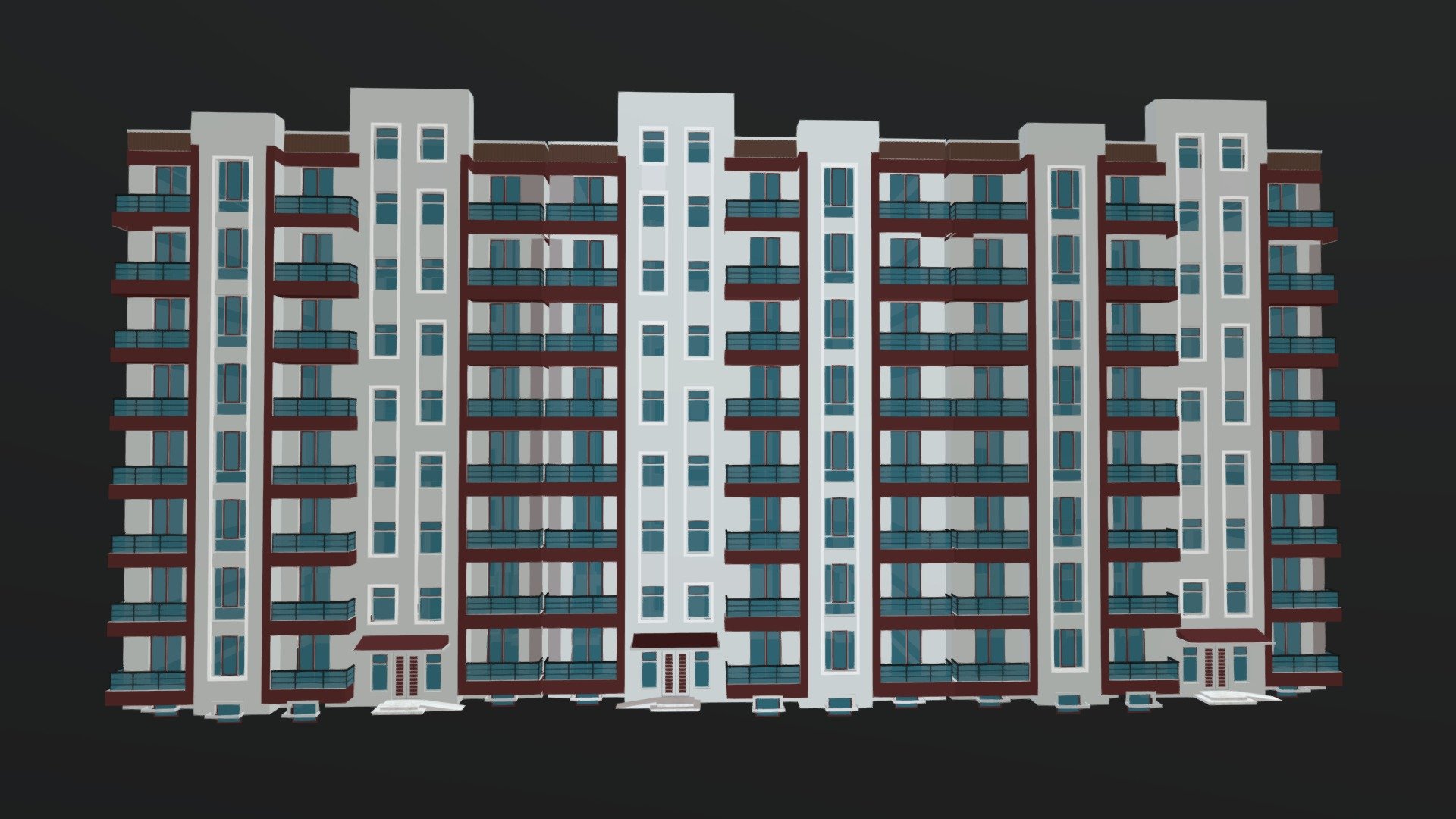Exterior Building - Download Free 3D model by Tolibjon [d148e14 ...