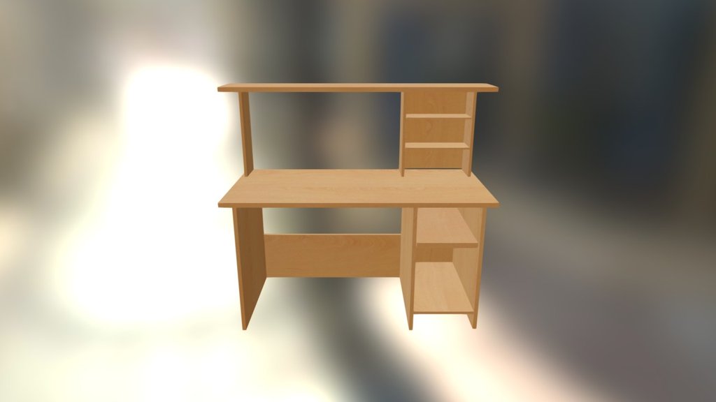 Desk - 3D model by jaimee.caffell17 [d14927b] - Sketchfab
