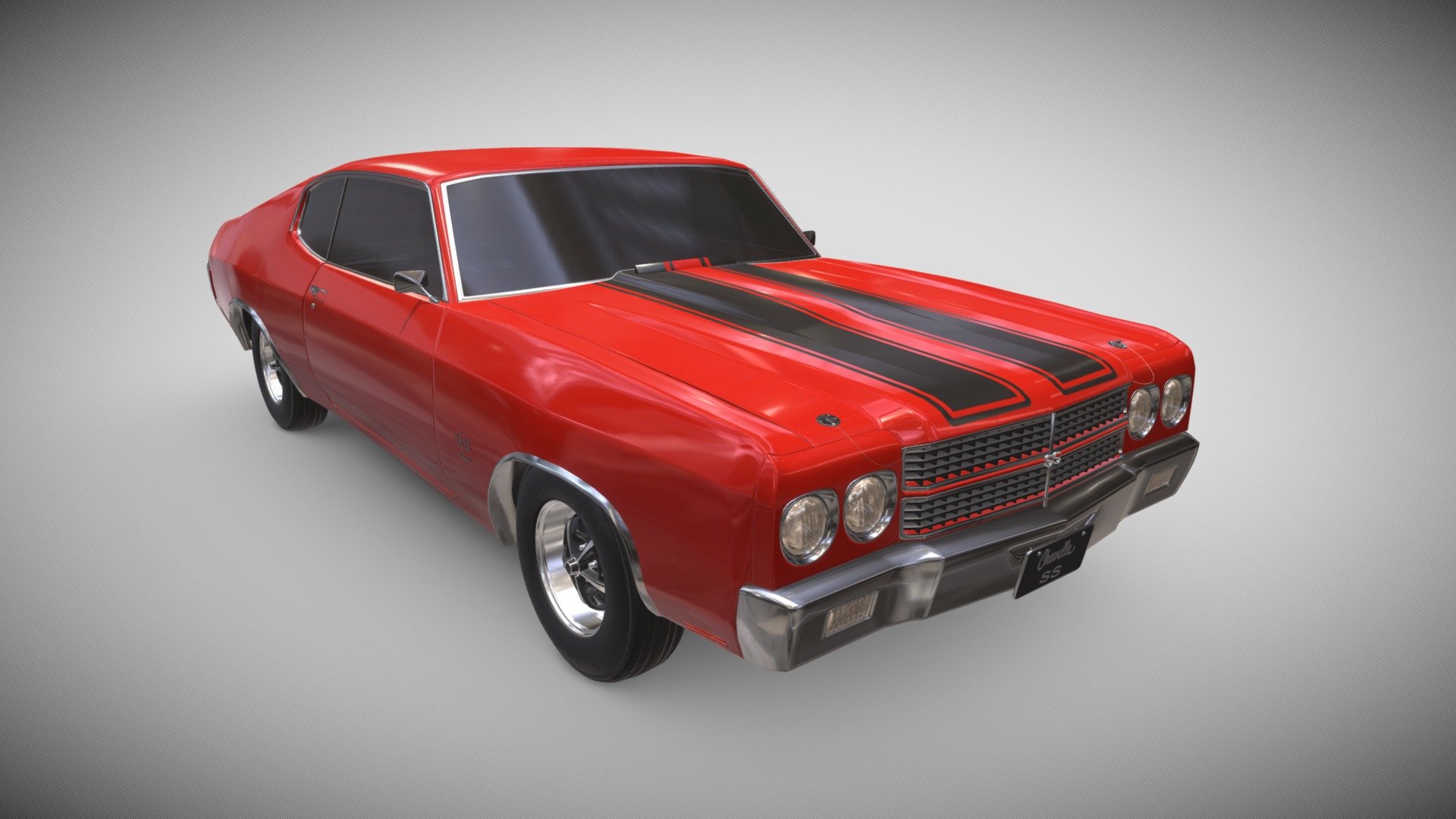 Chevrolet Chevelle SS 454 1970 - 3D model by Arousha.Askarizad ...