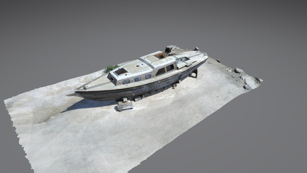 Old Salton Sea Boat at Bombay Beach - Download Free 3D model by Ben ...