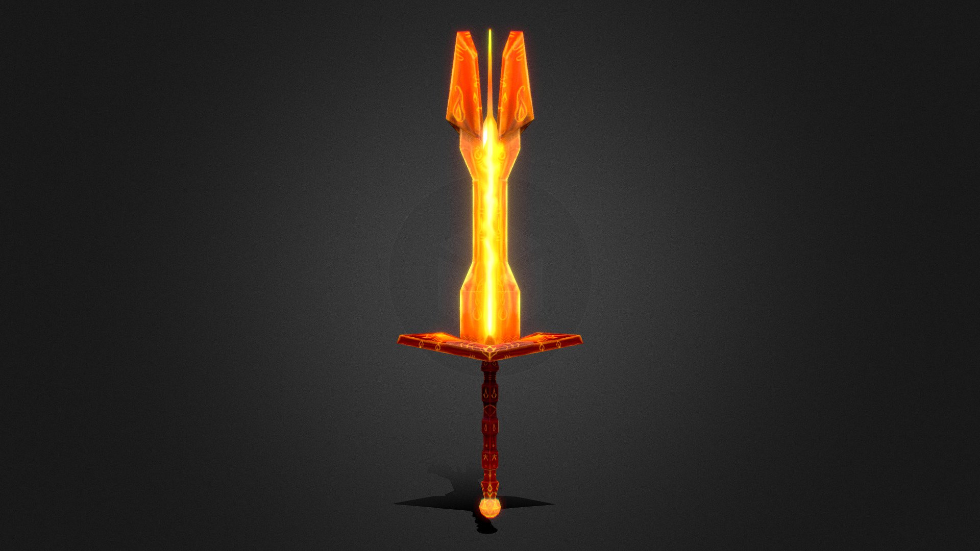 Fireblade - Low poly and Handpainted - 3D model by ColorMan777 [d14bdbf ...