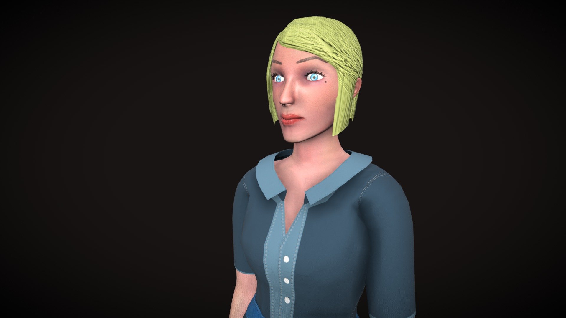LADY CHARACTER - 3D model by Vignesh.Arulmani [d14c4cf] - Sketchfab