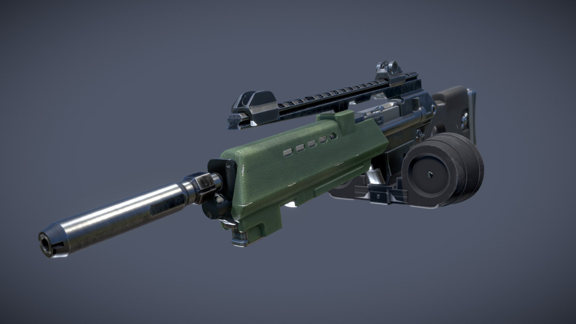 F.E.A.R. - Rakow G2A2 Assault Rifle - 3D model by Perry Wubben (@perry ...