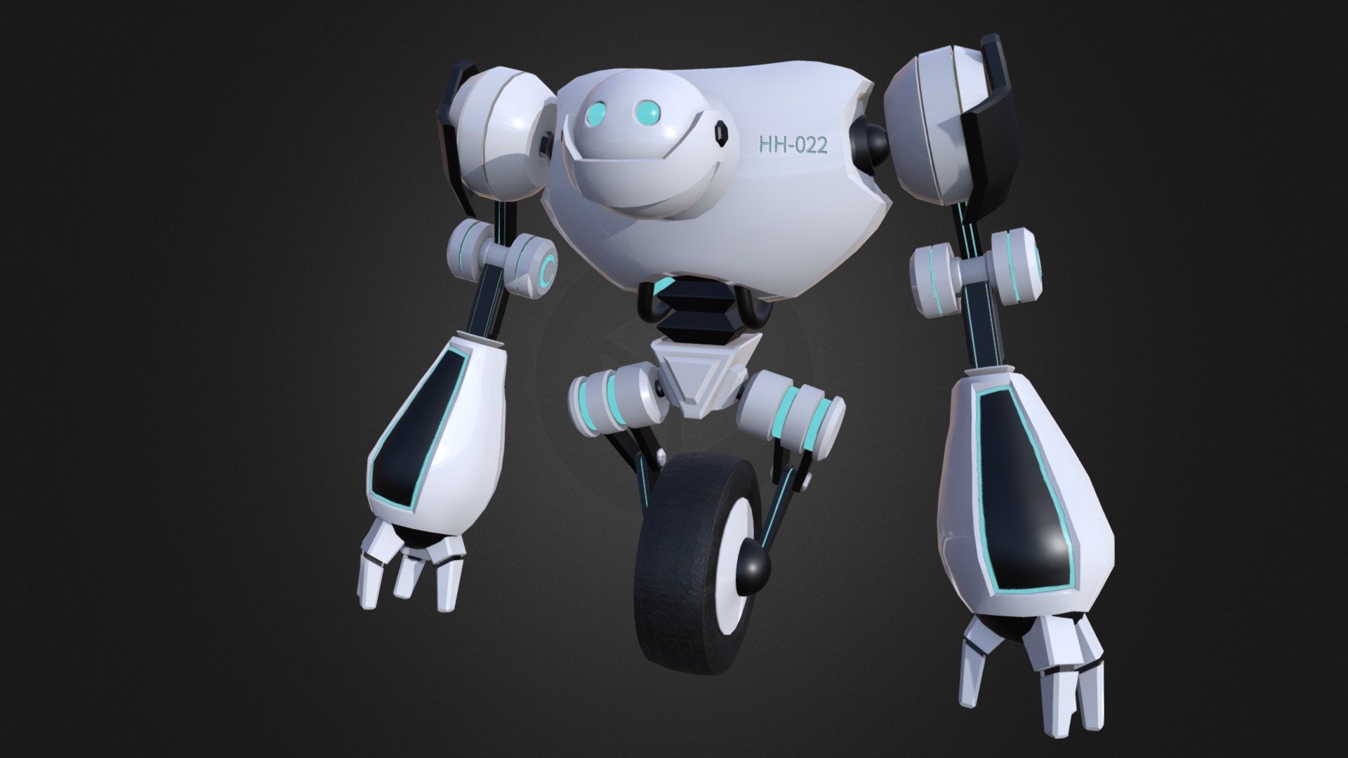HH-022 Robot - 3D model by Chad Green (@WhimzE) [d14efaf] - Sketchfab