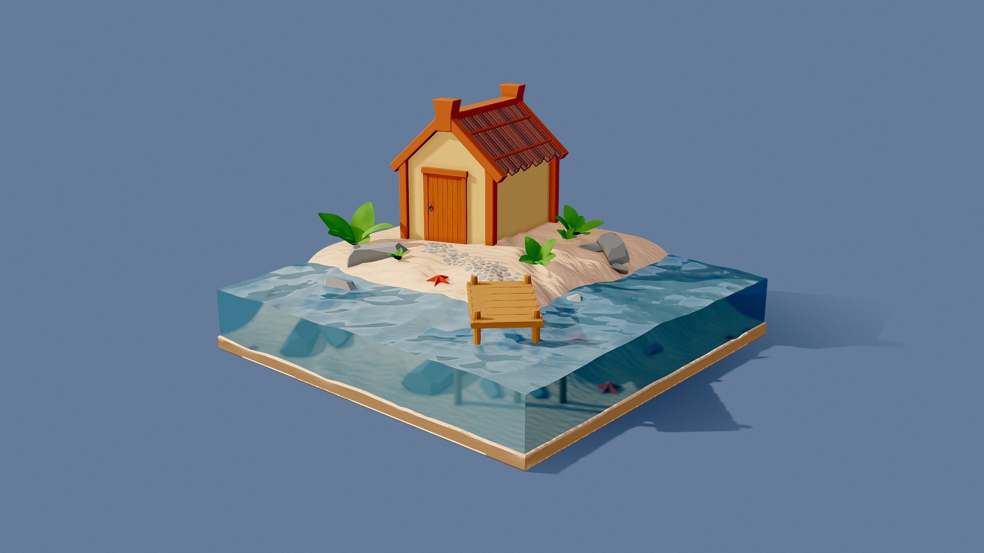 Paradise corner - 3D model by Oleksandr Moroz (@.om) [d1510bf] - Sketchfab