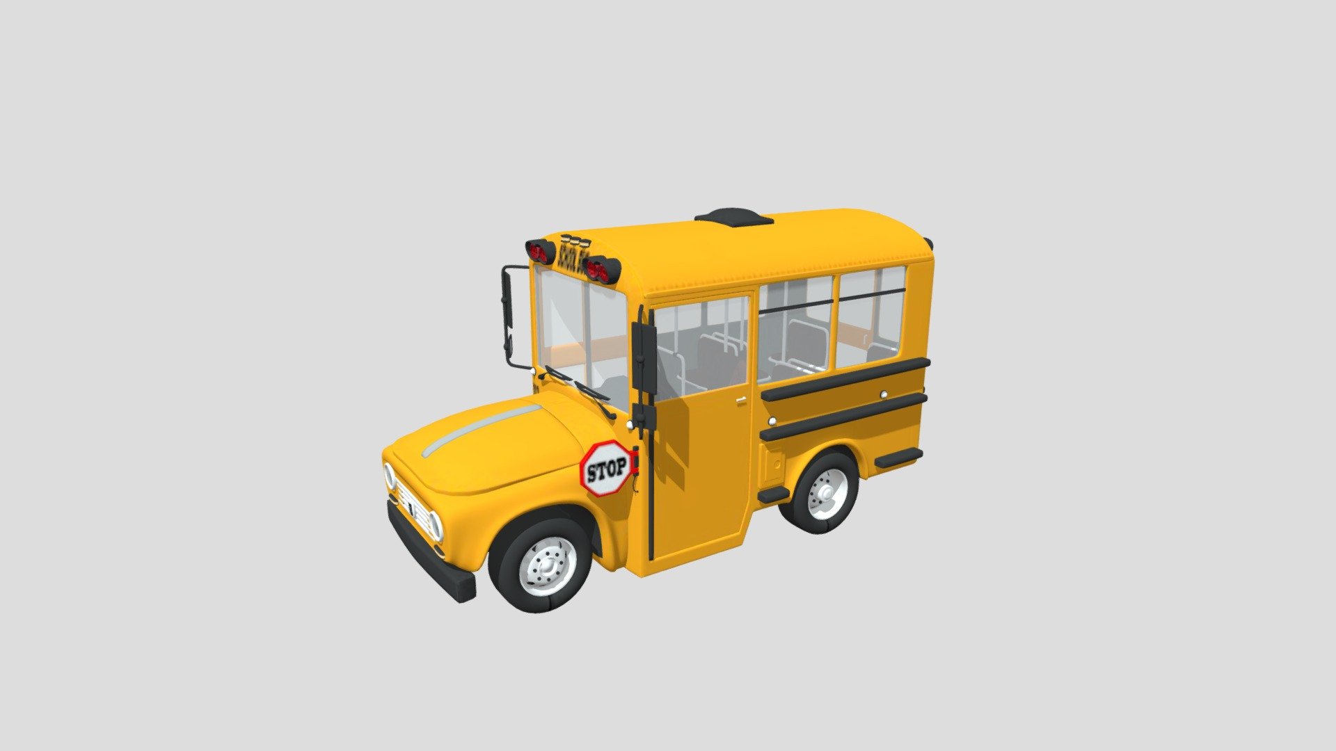 school bus - 3D model by qianw [d1550ec] - Sketchfab
