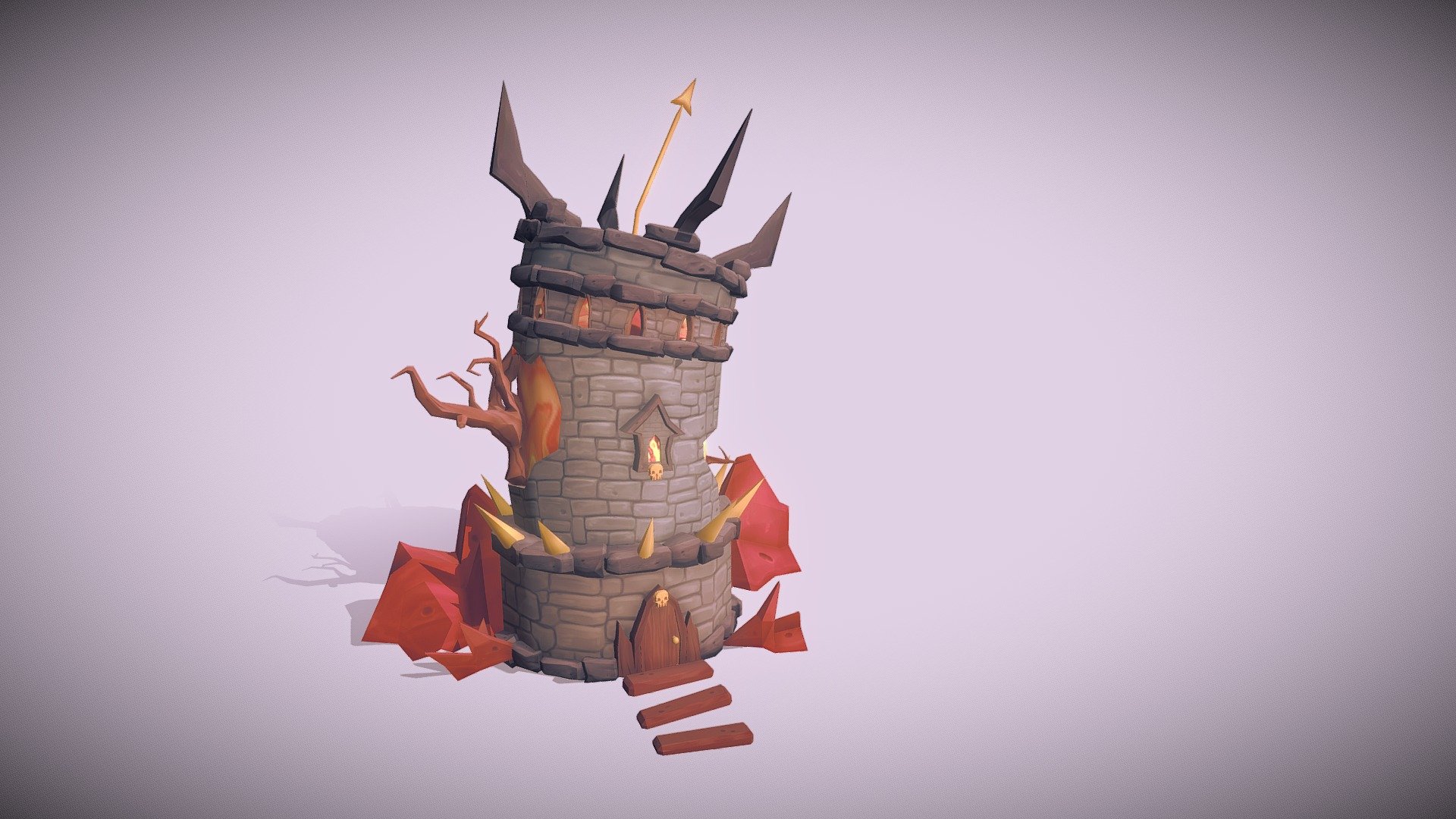 Villain Tower - 3D model by oxcharaxoo [d1553cc] - Sketchfab