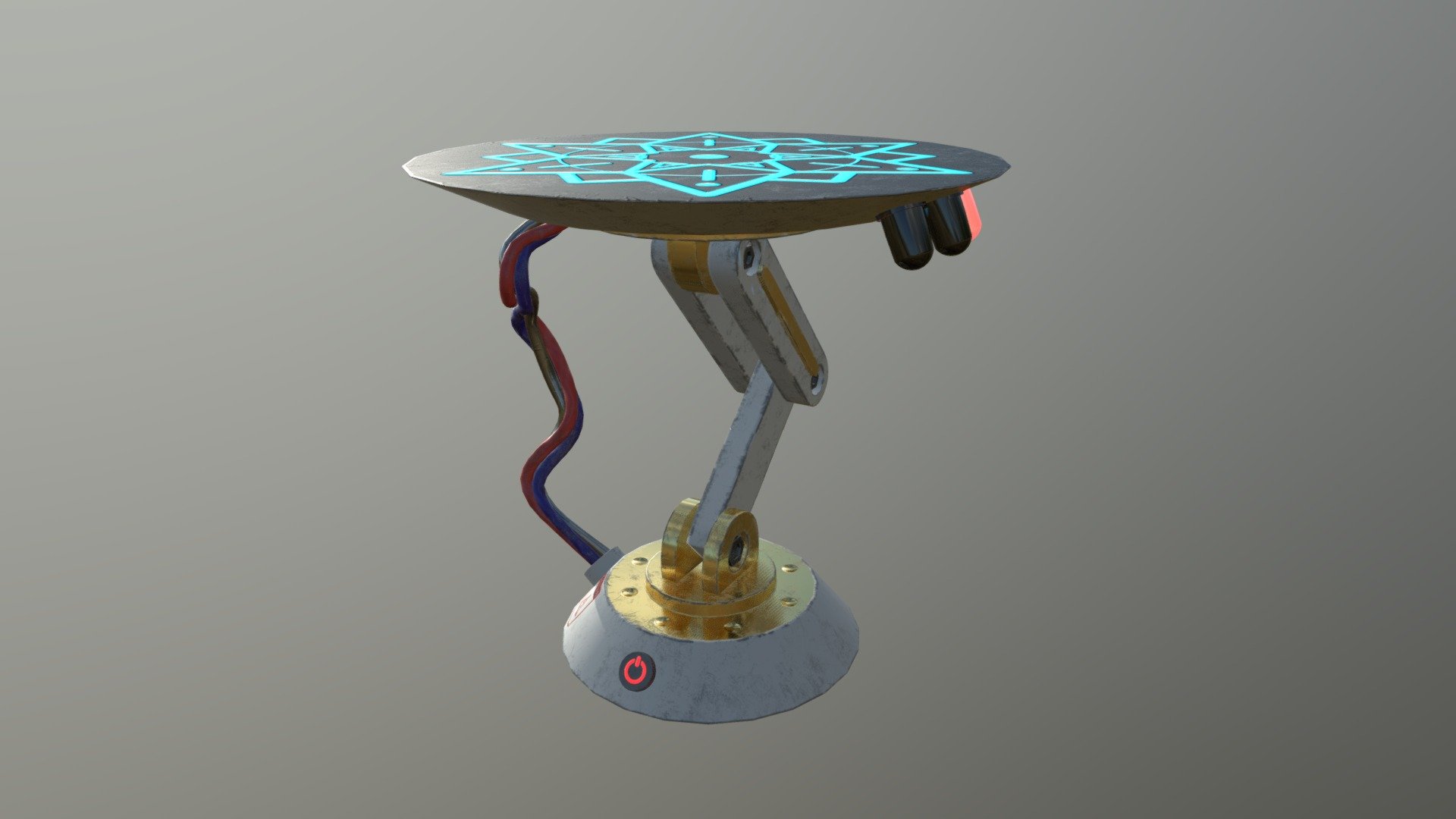 Sci-Fi Wireless Charger - 3D model by Maroleen [d1563f1] - Sketchfab