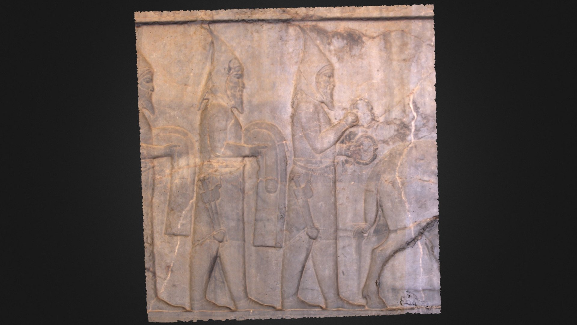 The Saka on Persepolis wall relief - 3D model by Mikhail Antonov ...