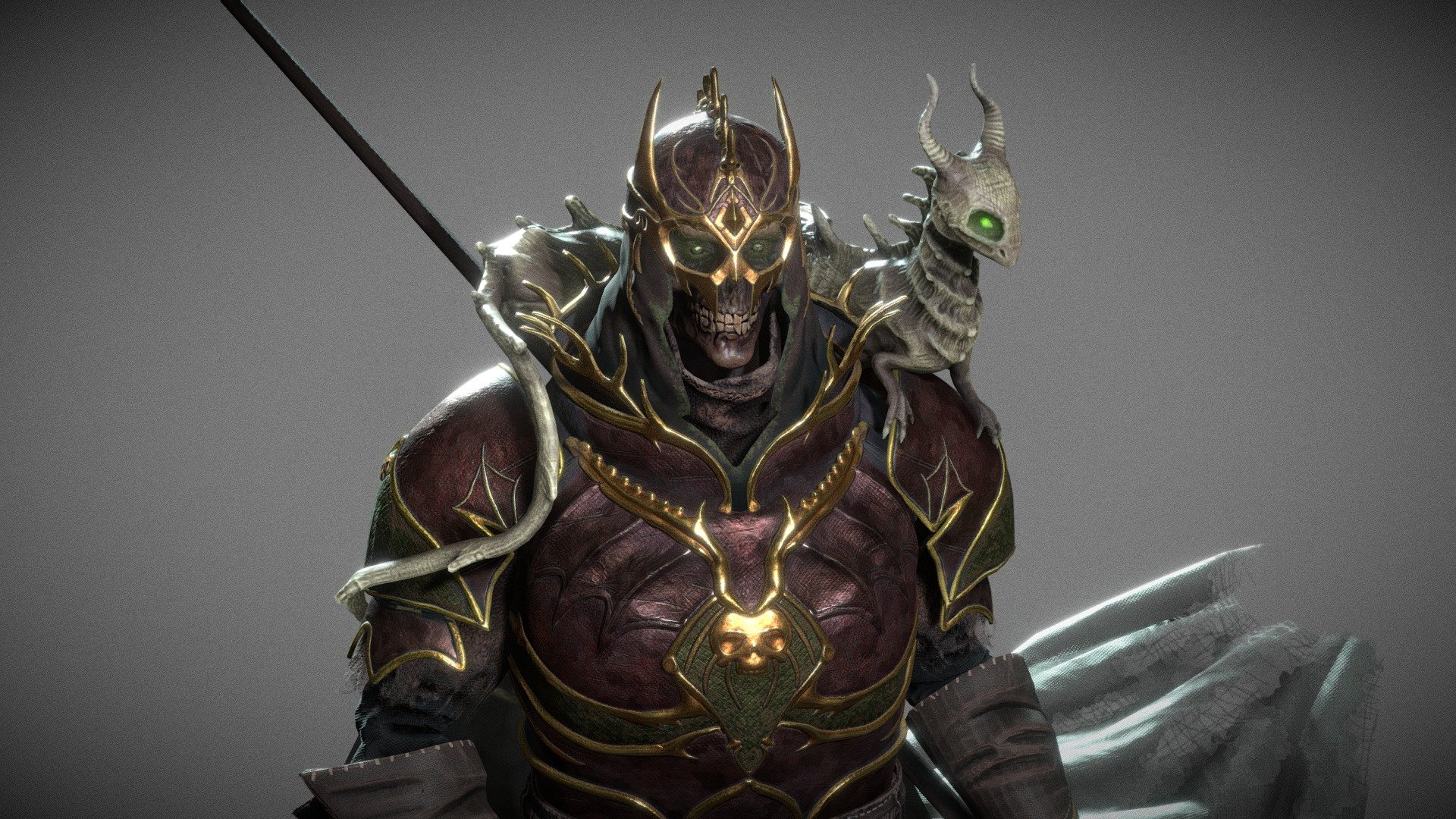 Undead knight - 3D model by Samuel (@hostil.e) [d1590cd] - Sketchfab