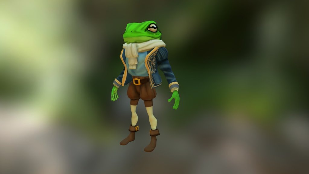 Paul, The king of frogs - 3D model by benedicte_marcq [d15a1f2] - Sketchfab