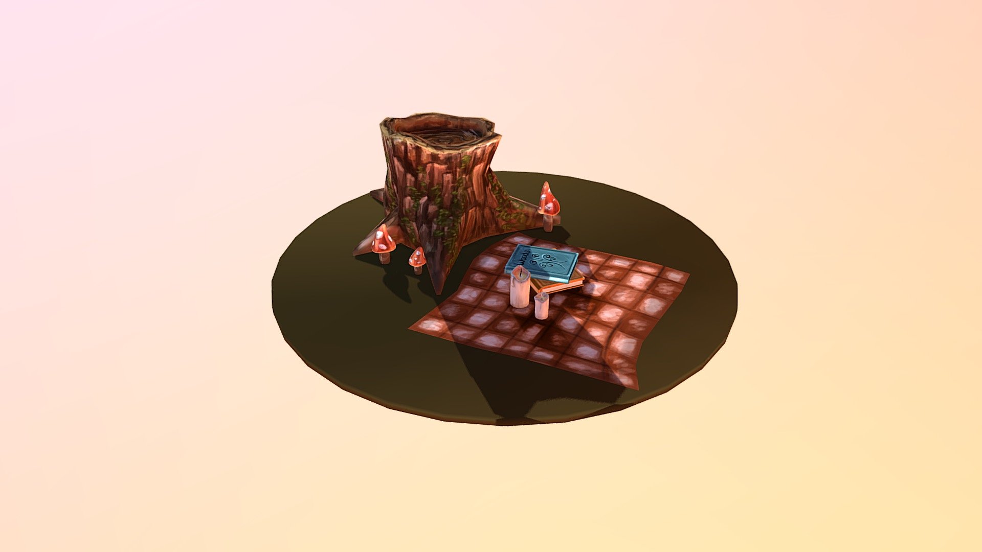 Little picnic - 3D model by DarlineHe (@DarlineH) [d15a2b6] - Sketchfab