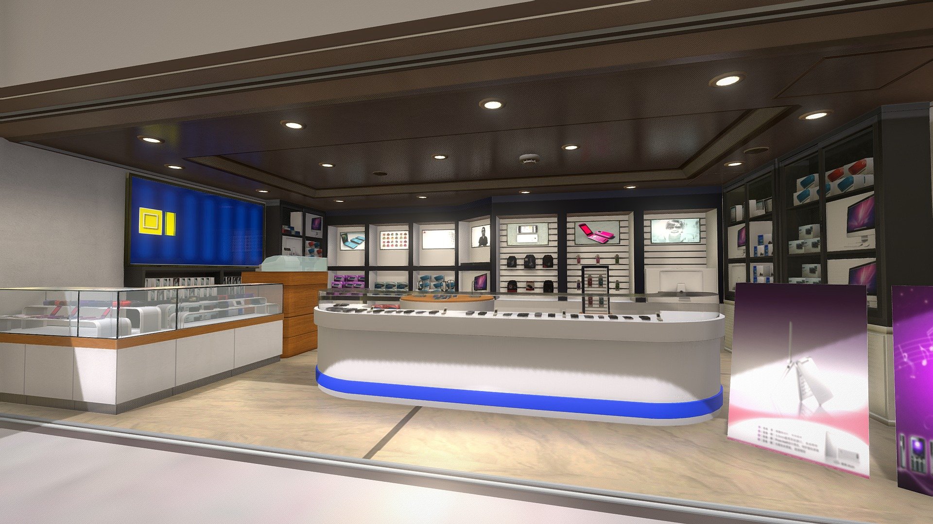 Taiwan Mobile Phone Shop - 3D model by animod [d15fae5] - Sketchfab