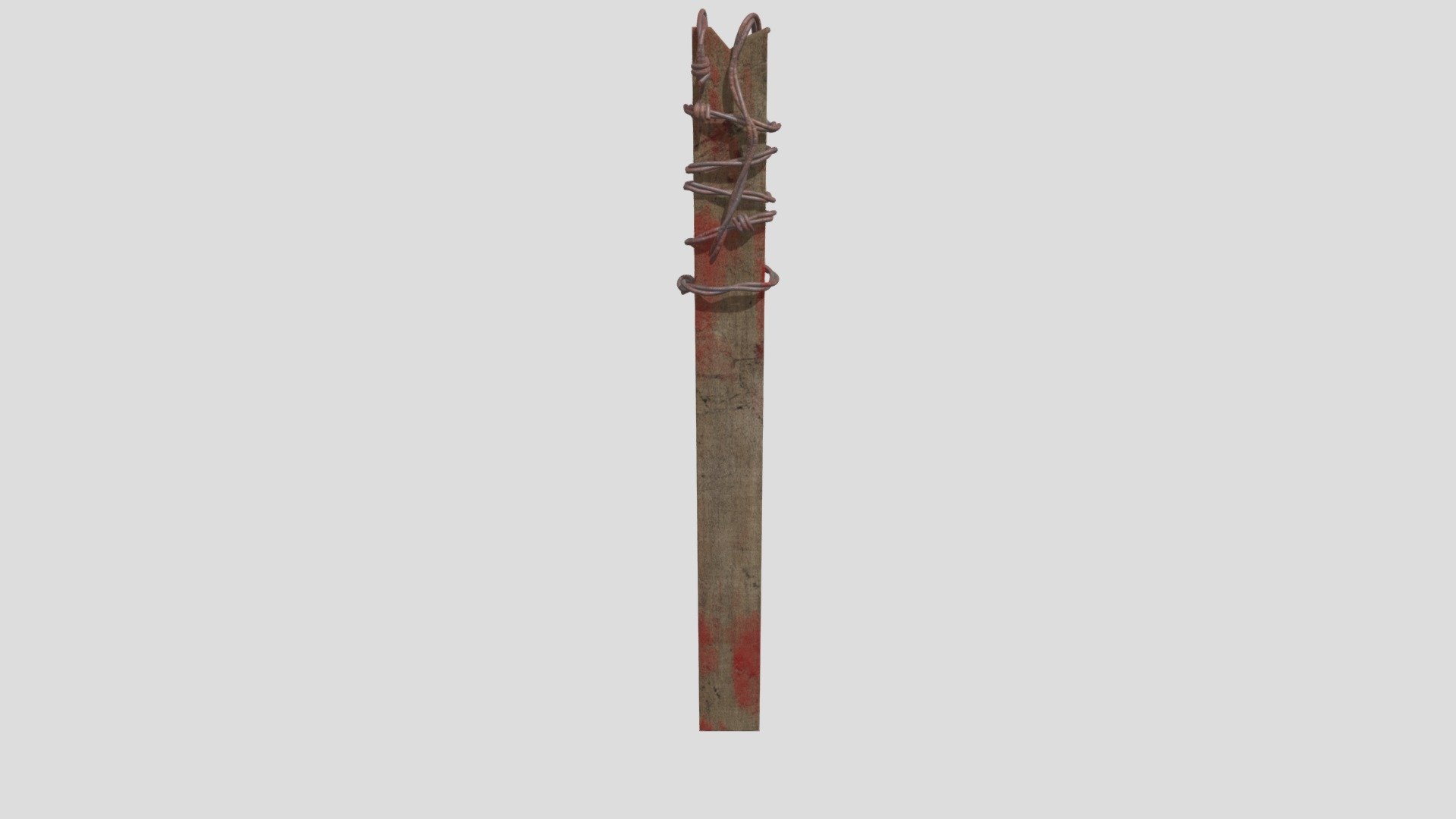 Barbed Wire Plank | PBR | Game Ready Asset - Download Free 3D model by ...