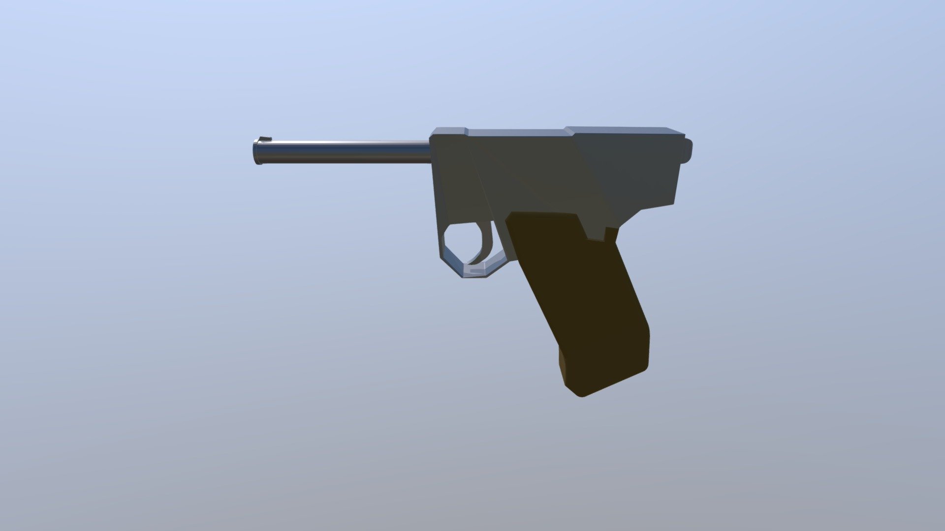 WWII Gun - Low Poly - 3D model by Izzatsun [d1629ae] - Sketchfab