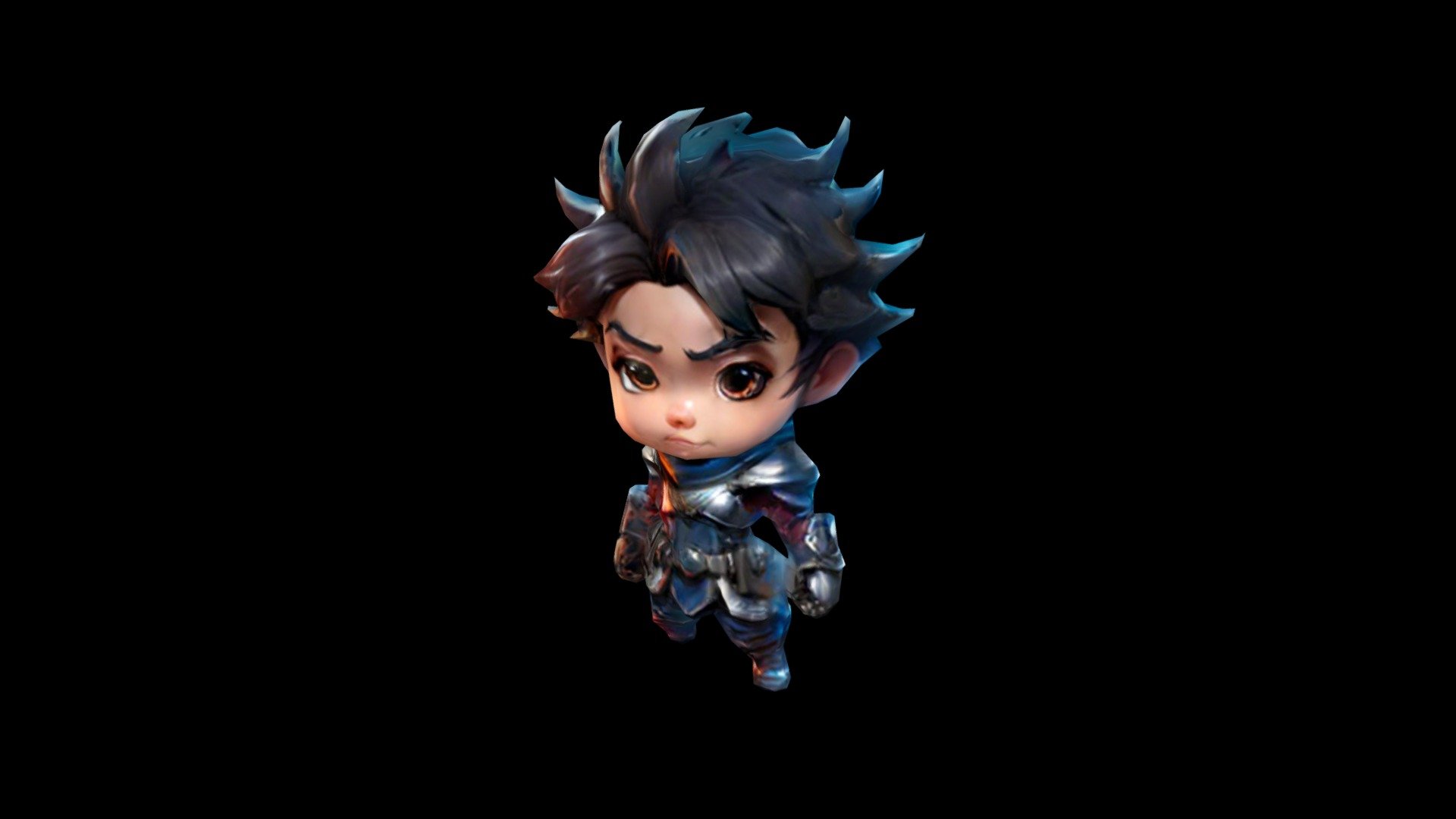 In the image, there is a character dressed in ar - Download Free 3D ...
