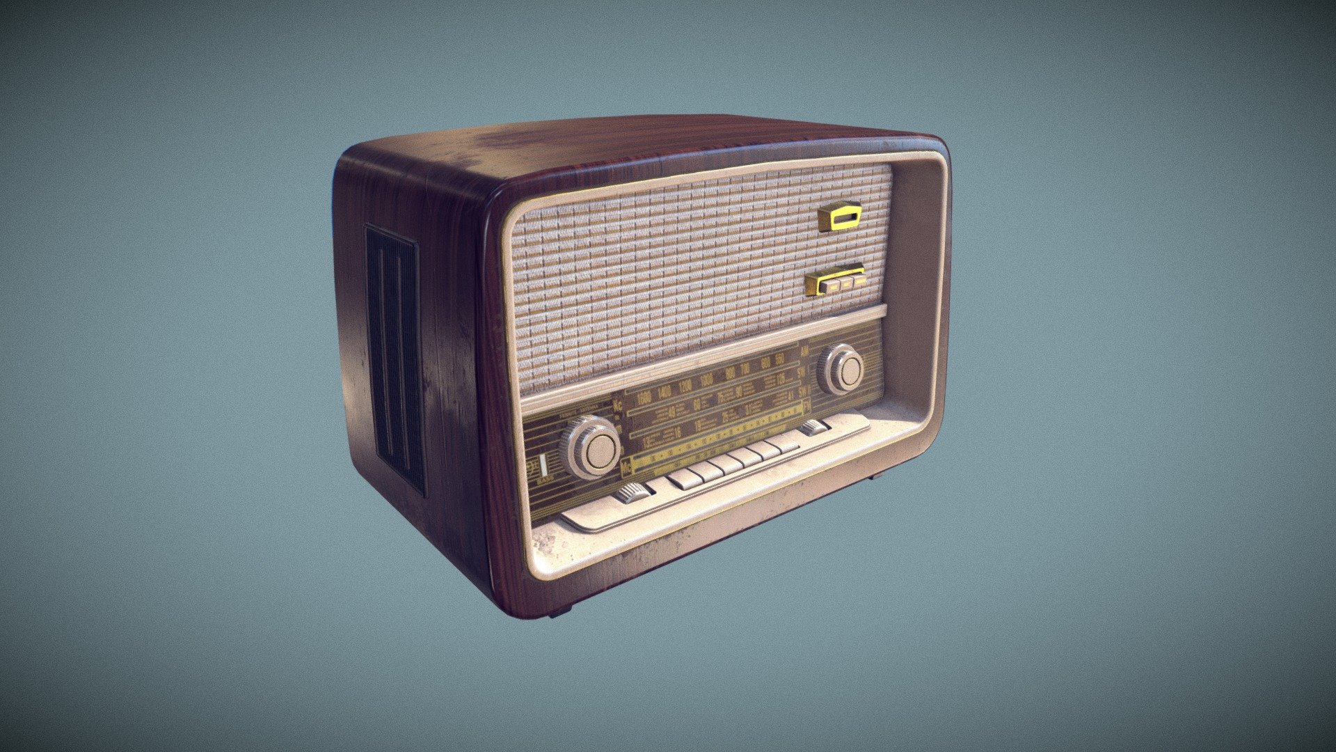Old Radio - 3D model by filipeg [d166148] - Sketchfab