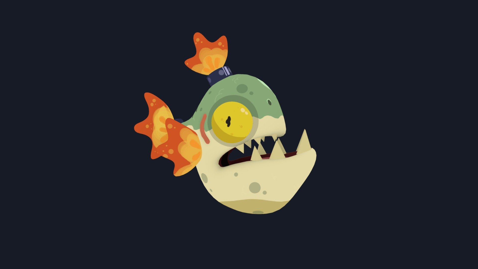 Fiendish Fish - 3D model by hdesauts [d1684ca] - Sketchfab
