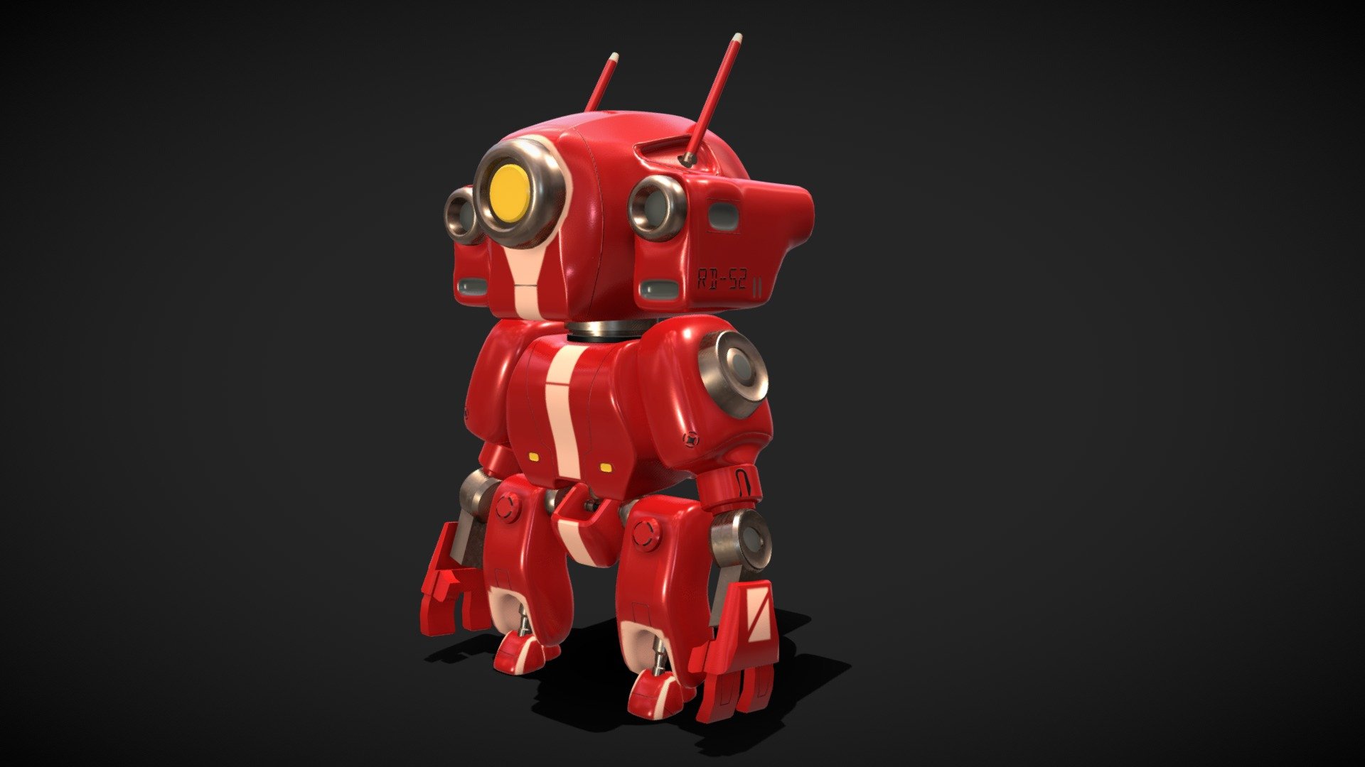 Robot RD -52 - Download Free 3D model by lutzarts [d169774] - Sketchfab
