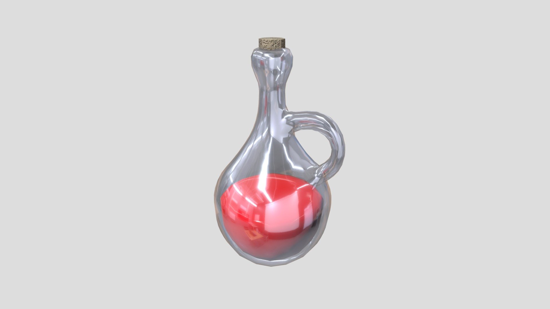 Red Potion - 3D model by madisontayler [d16bc19] - Sketchfab