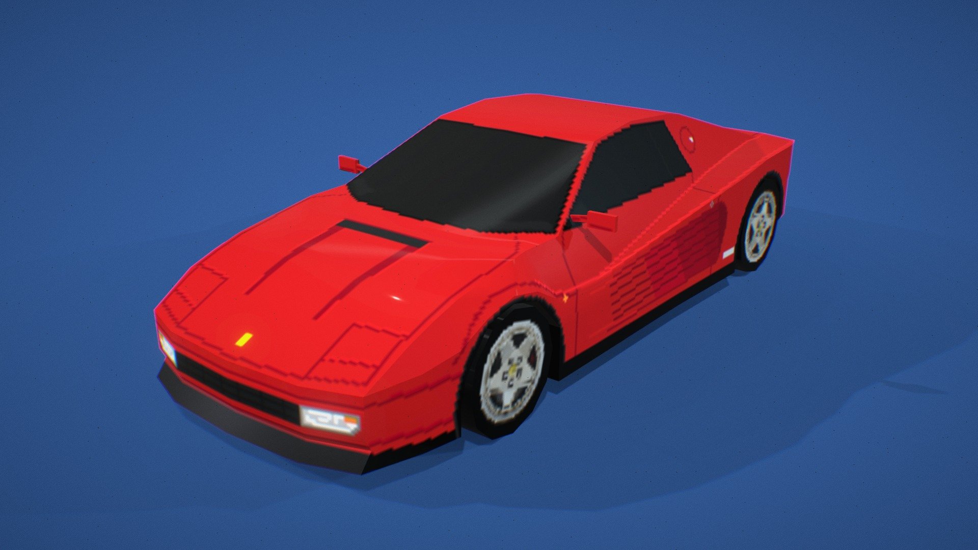 Ferrari Testarossa PS1 Style - 3D model by Blue3D (@Blueberry12 ...
