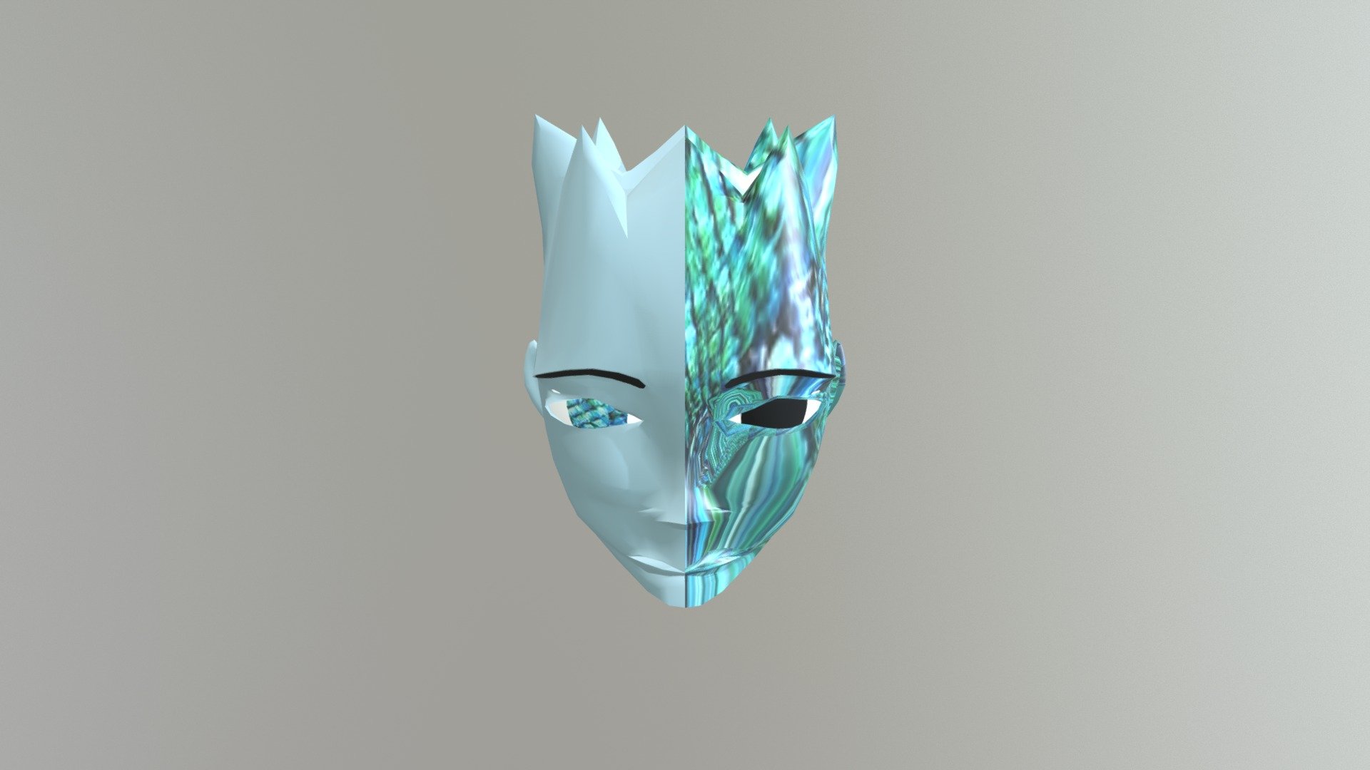 Blue Face - Download Free 3D model by Noureen [d16ccf3] - Sketchfab