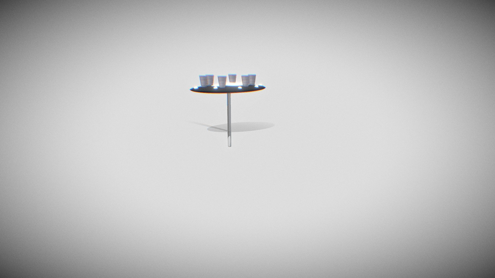 Table with glass - 3D model by rishabhtrivedi [d16f919] - Sketchfab