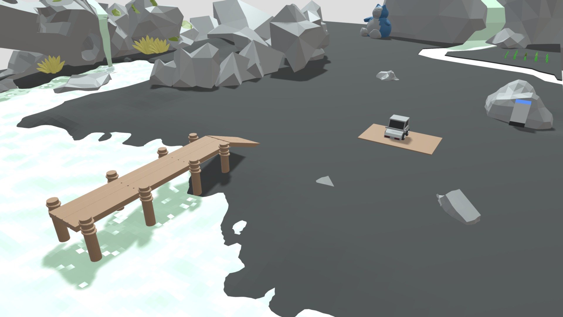 Beach Low Poly - 3D model by fijaya [d16fbe8] - Sketchfab