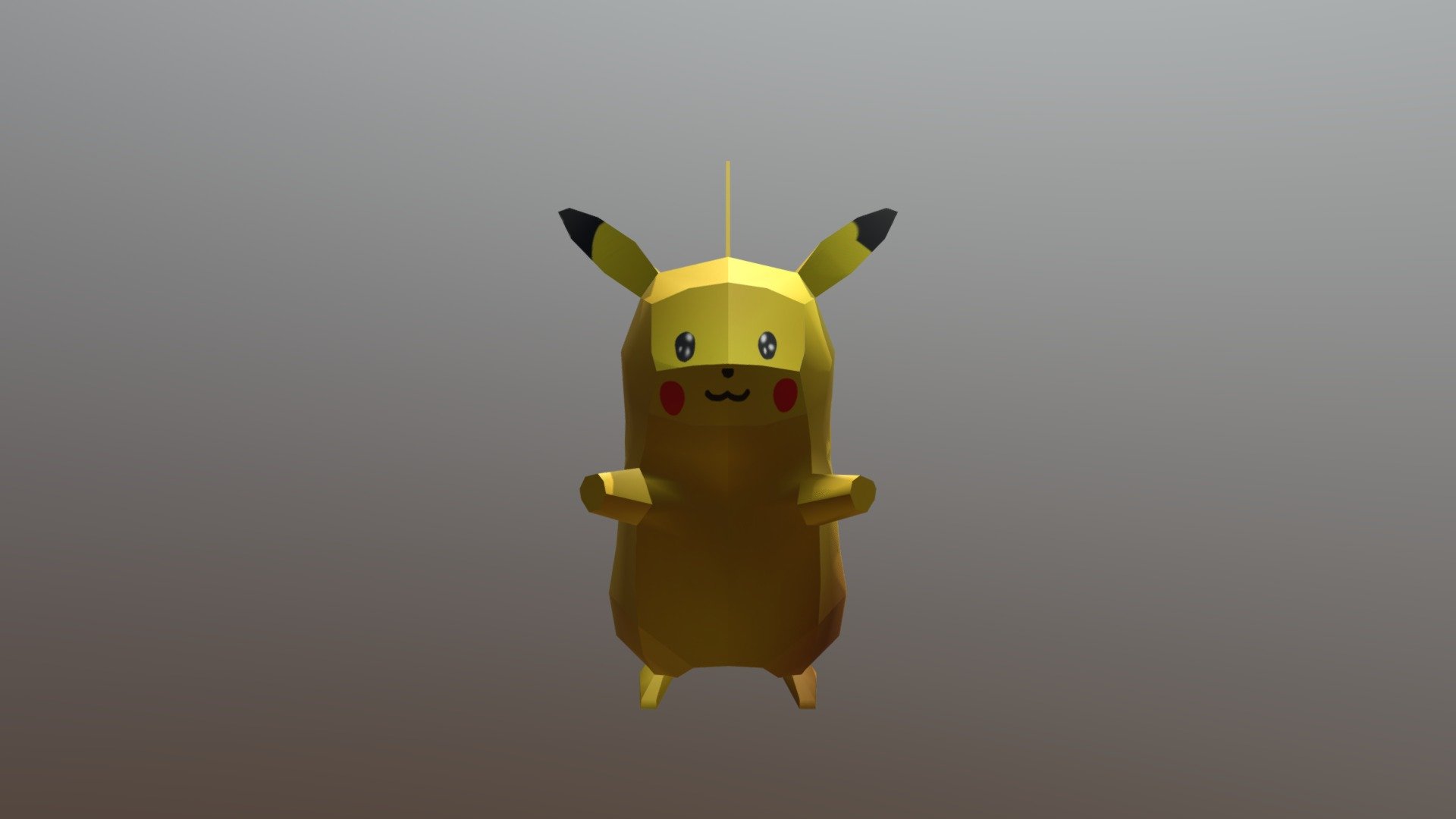 Pikachu01 - 3D model by Warinton.Puymoontree [d173c4c] - Sketchfab