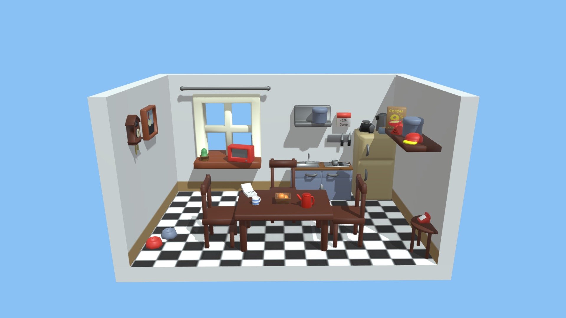 Don't Hugh Me I'm Scared Kitchen - 3D model by Heguel (@heguel98 ...