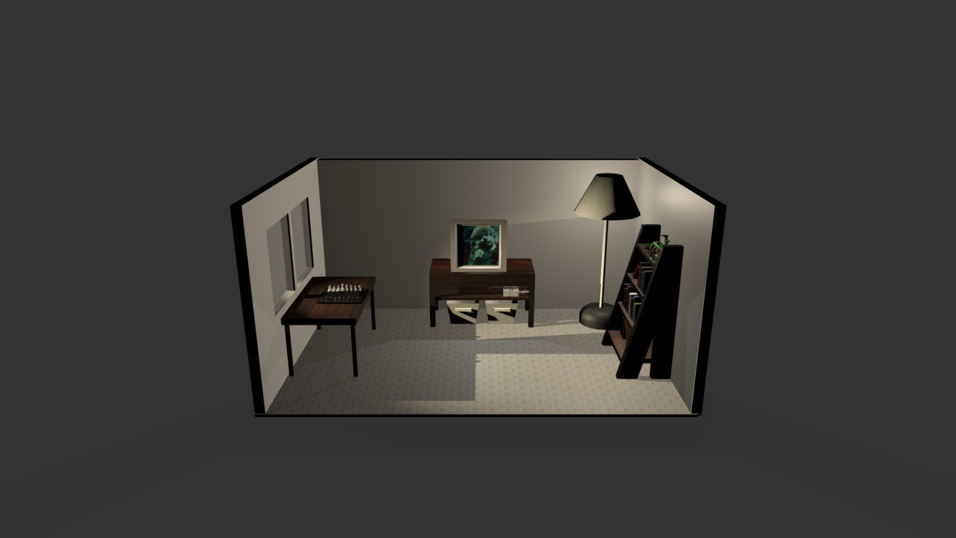 Room Model Finished - 3D model by davi1246 [d175e69] - Sketchfab