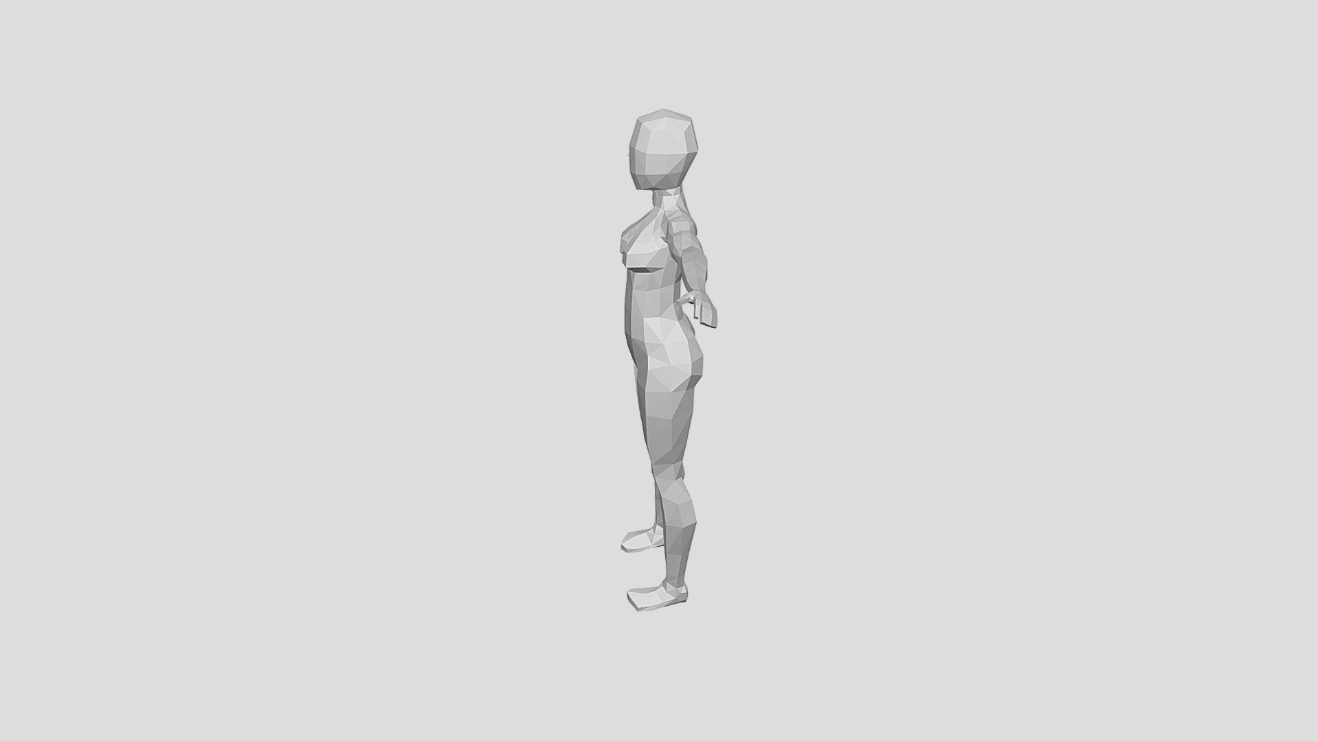 Low Poly Female Stylized Base | 1544 tri - Download Free 3D model by ...