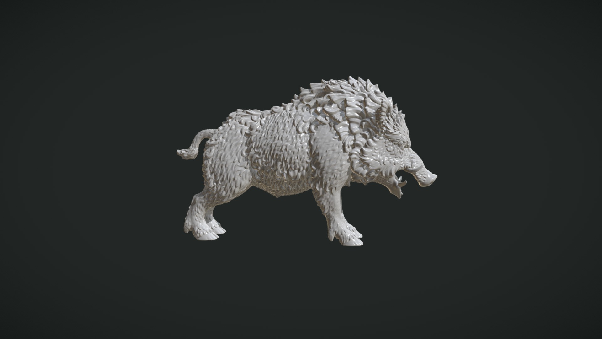 Wild Boar in static pose - 3D model by Skazok [d179c32] - Sketchfab