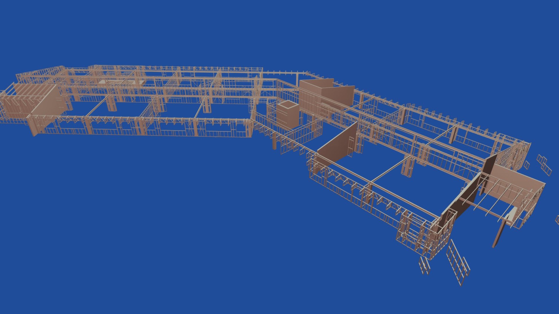 Level 2 Wall Panel Frames Only - 3D model by ultimatesf [d17bc95 ...
