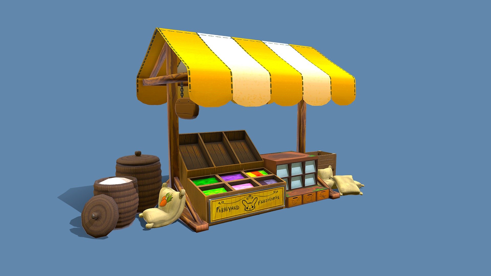 FarmStall - 3D model by Cozmoth [d17d46a] - Sketchfab