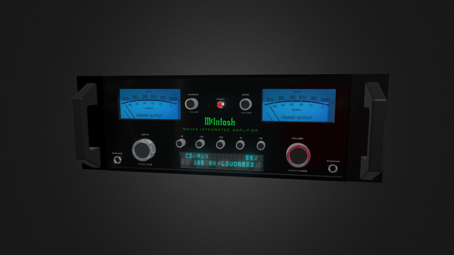 Preampli-Ampli McIntosh MAXXXX - 3D model by jvin [d17fca7] - Sketchfab