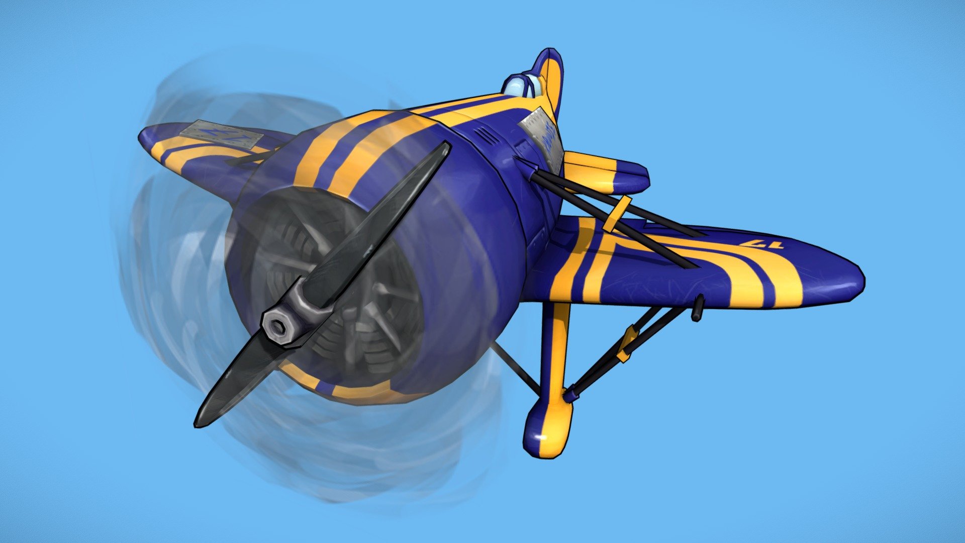 Stylized Granville Gee Bee Model R - Download Free 3D model by Ruu ...
