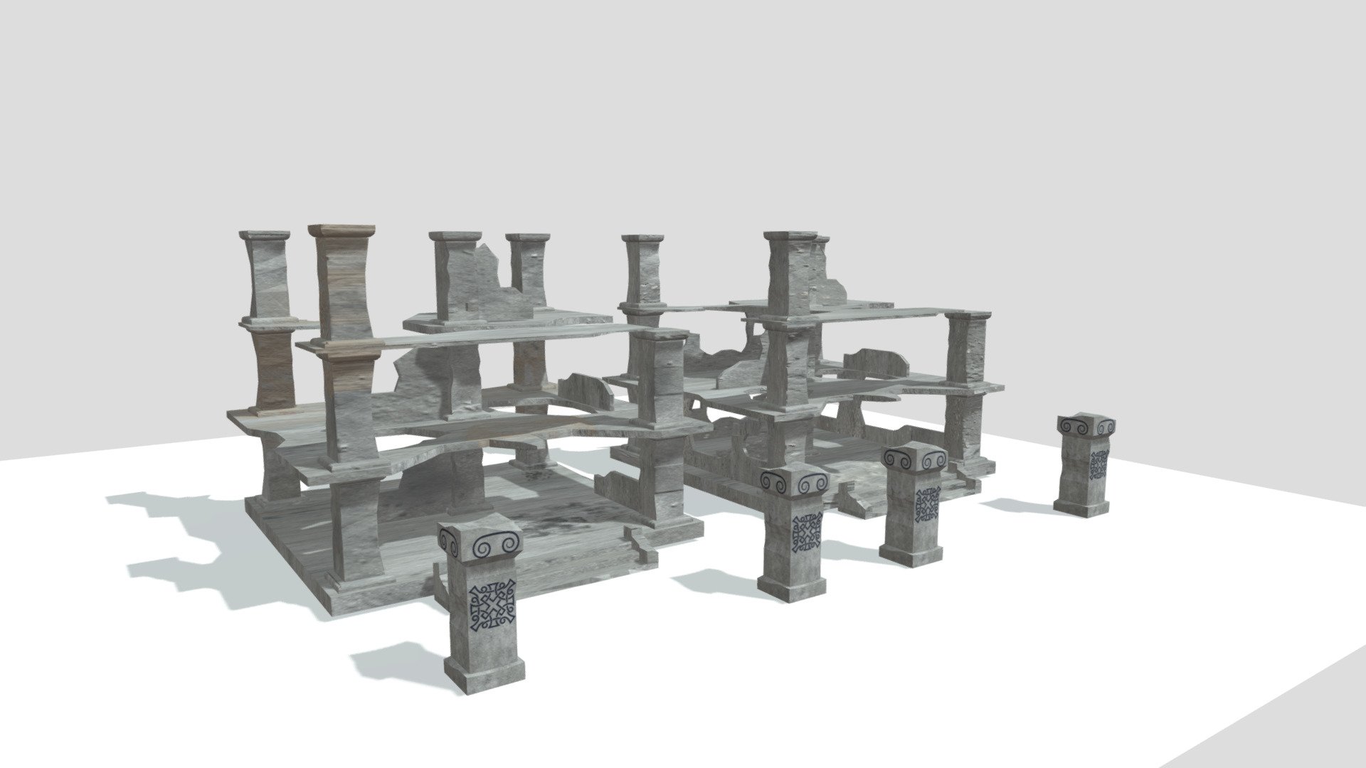 RUIN SCENE - Download Free 3D model by leoxx300 [d182dee] - Sketchfab