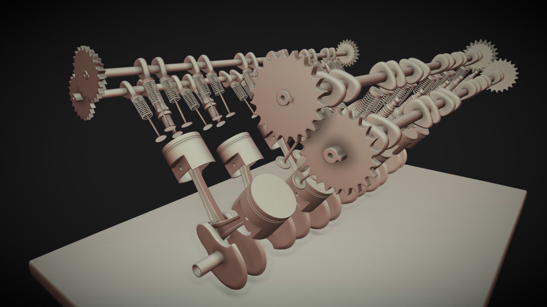V12 Piston System - 3D model by Manohar (@manohar.creed) [d18373e ...